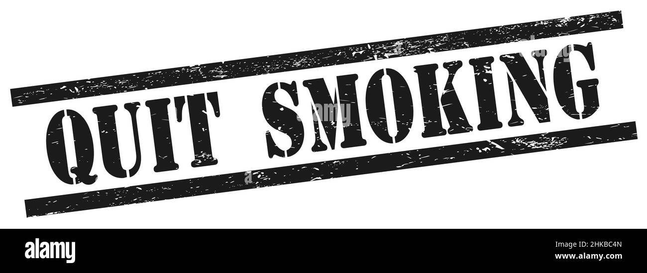 Quit smoking stamp hi-res stock photography and images - Alamy