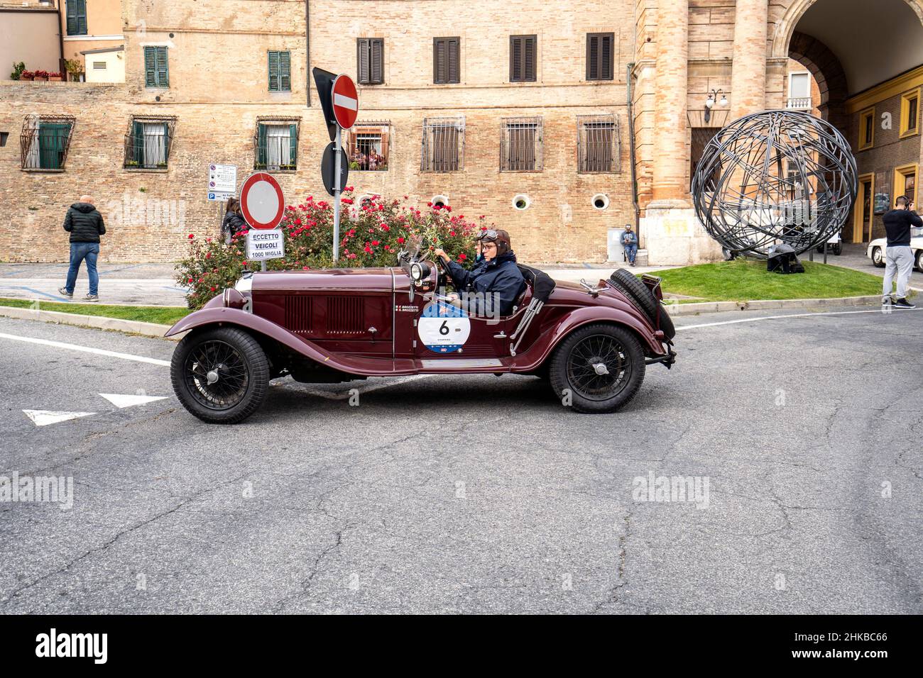 Piazza Nazario Sauro square, Passage of the Mille Miglia historic ...
