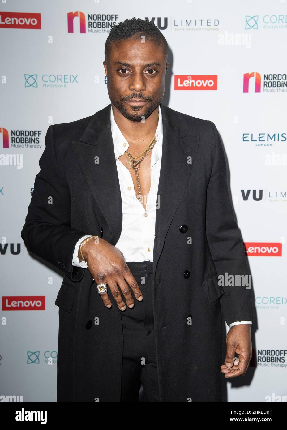 LONDON, ENGLAND - FEBRUARY 02: Leo Ihenacho attends the Nordoff Robbins ...