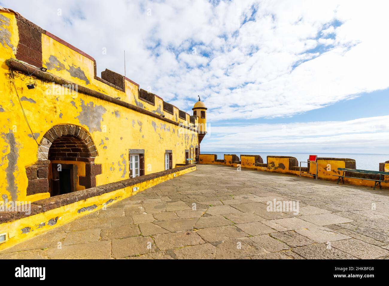Funchal, Madeira, Portugal - December 27, 2021: view of Sao Tiago ...