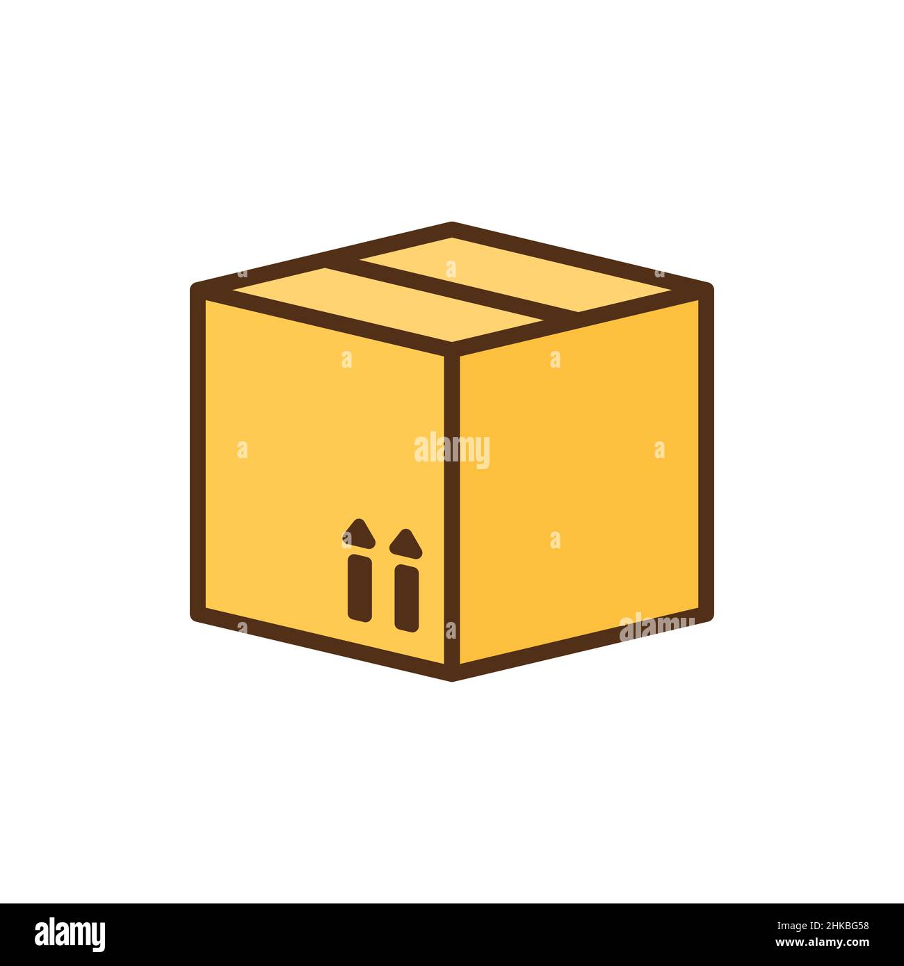 Cardboard box symbol hi-res stock photography and images - Alamy