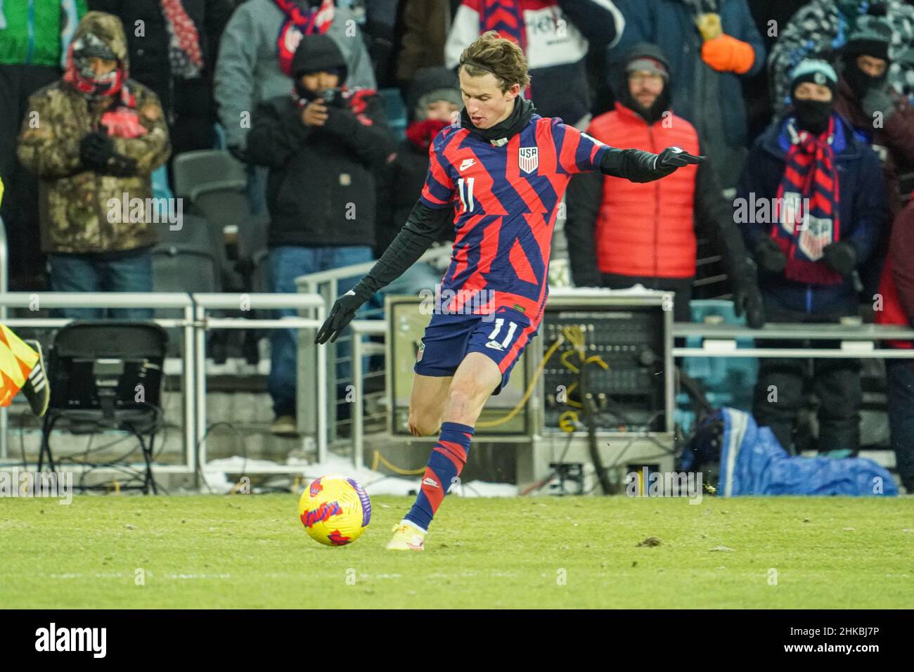 St. Paul, Minnesota, USA, February 2, 2022, USA Forward Brenden ...