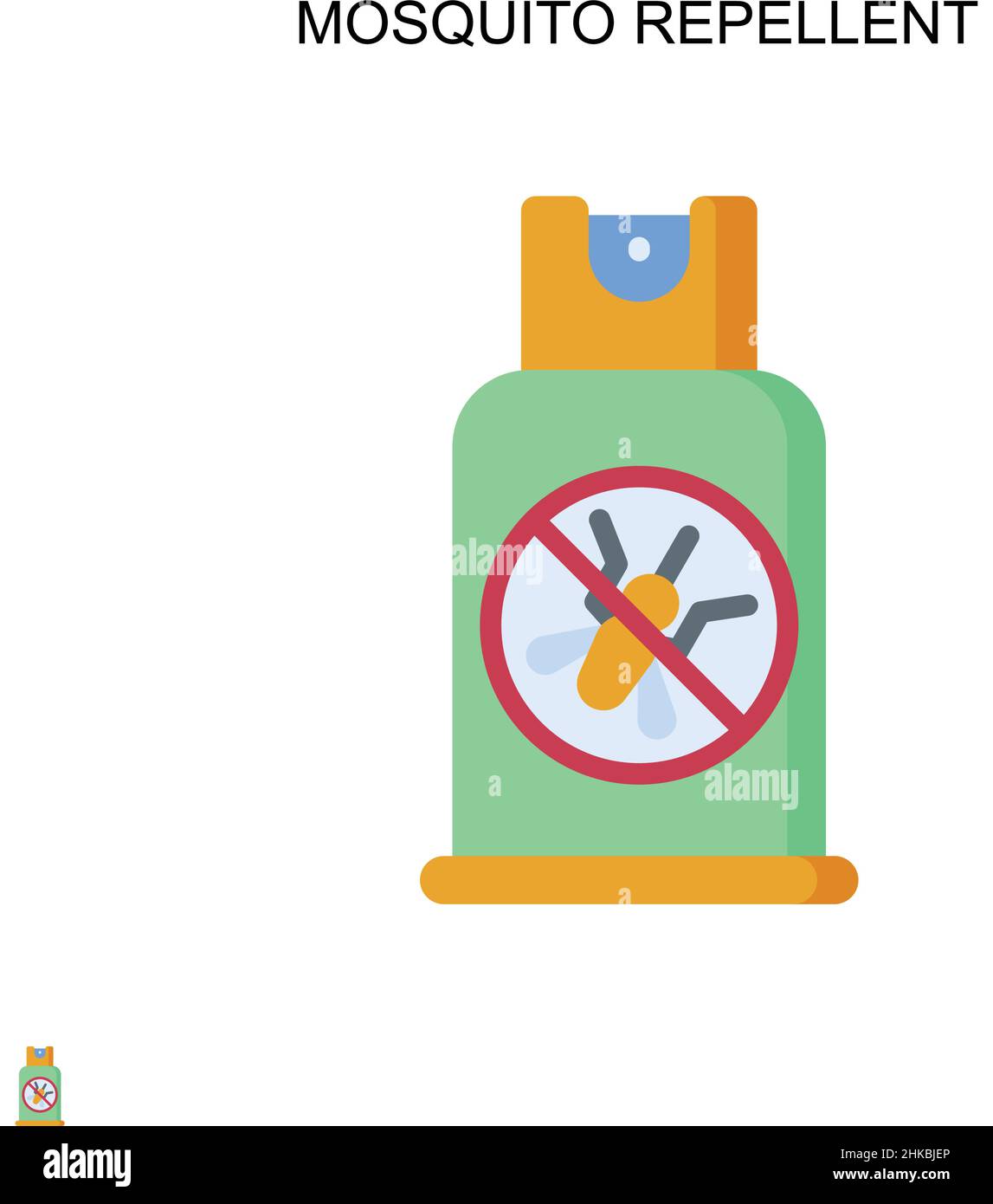 Mosquito repellent Simple vector icon. Illustration symbol design ...