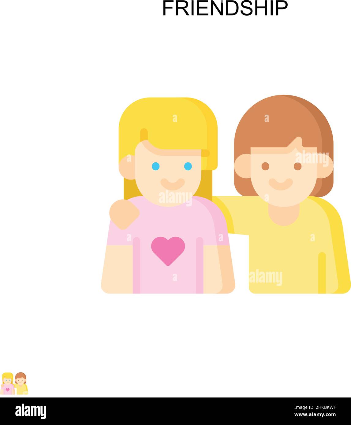 Symbols Of Friendship Clipart Template