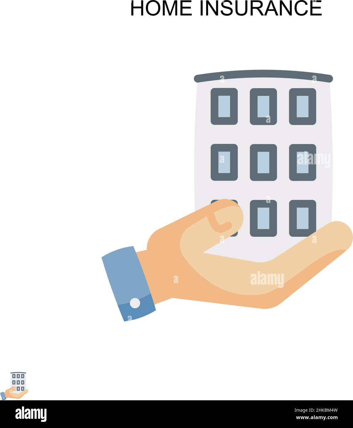 Home insurance Simple vector icon. Illustration symbol design template ...