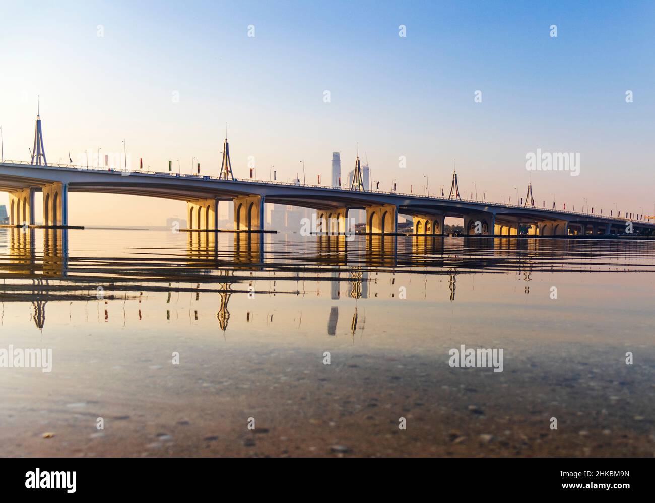 Dubai, UAE - 01.25.2022 - Business Bay crossing bridge Stock Photo - Alamy