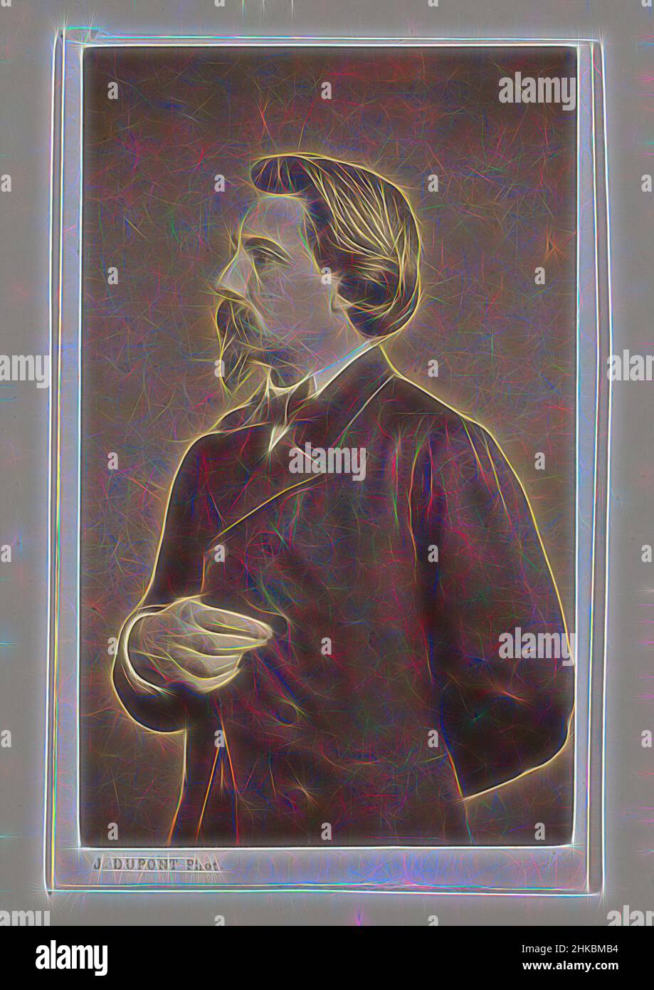 Inspired by Portrait of the painter Henri Jacques Bource, half-figure ...