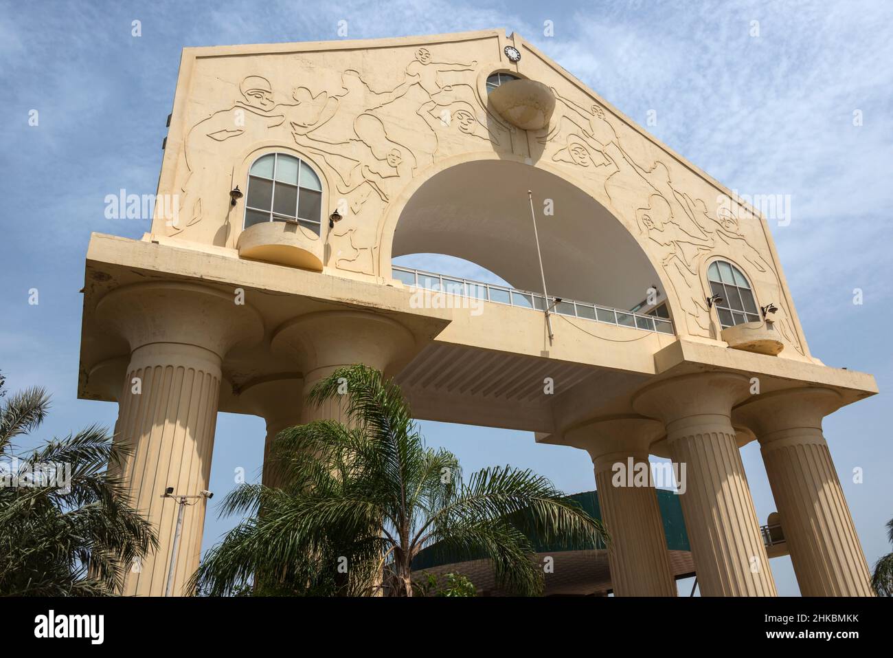 Perspective view of Arch 22 in the city of Banjul capital of Gambia ...