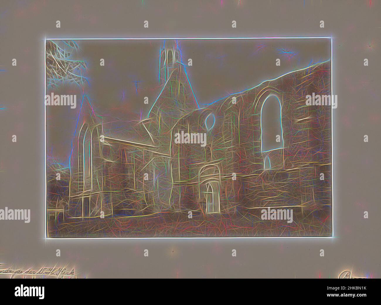 Inspired by View of the Ruïnekerk church in mountains, A.J.M. Mulder ...