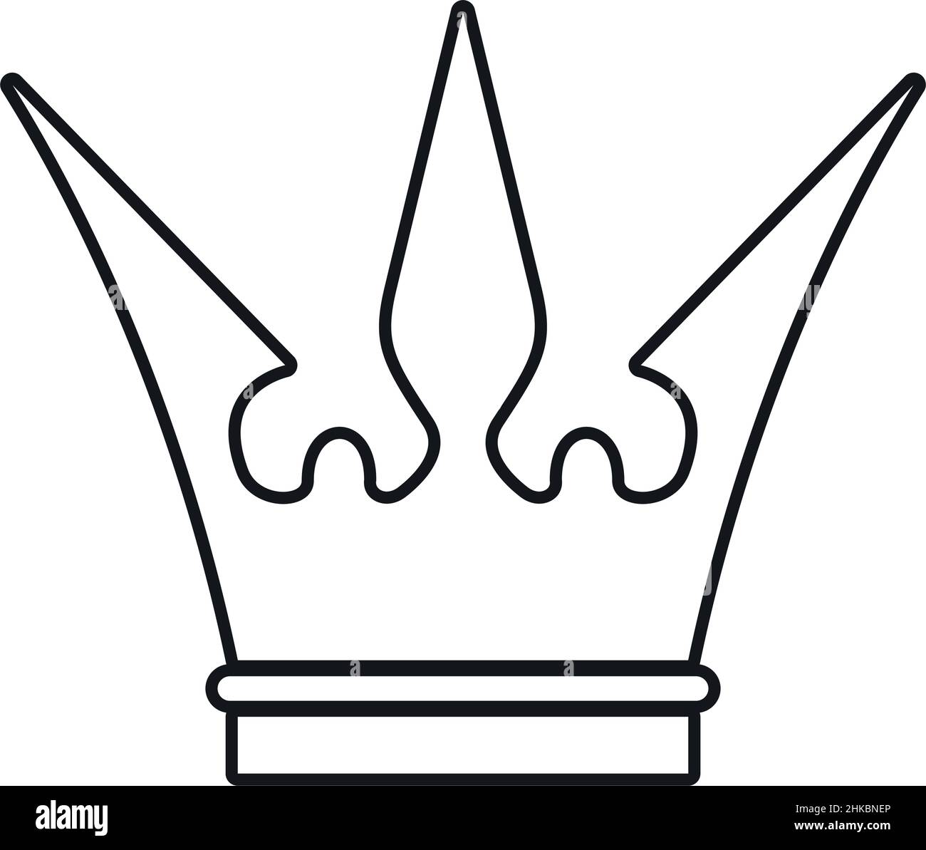 royalty crown line style Stock Vector Image & Art - Alamy