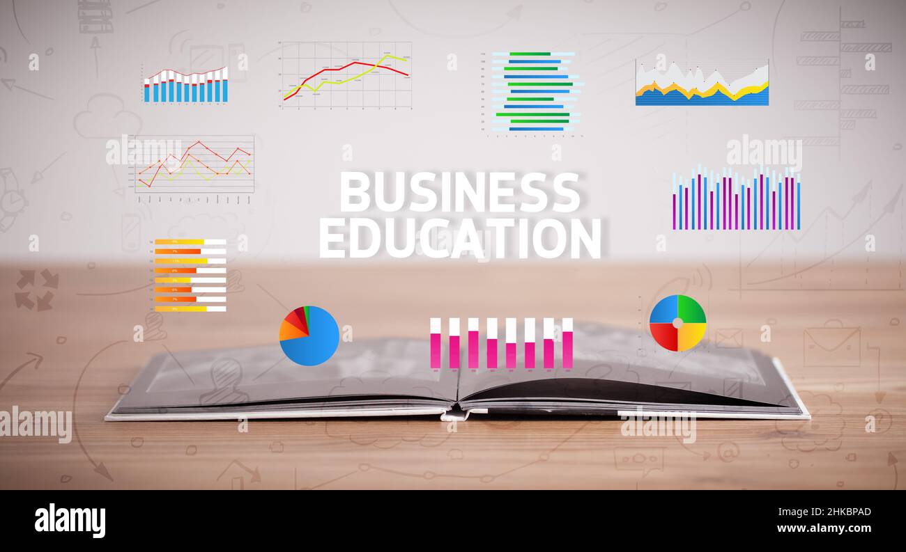open book, business concept Stock Photo - Alamy