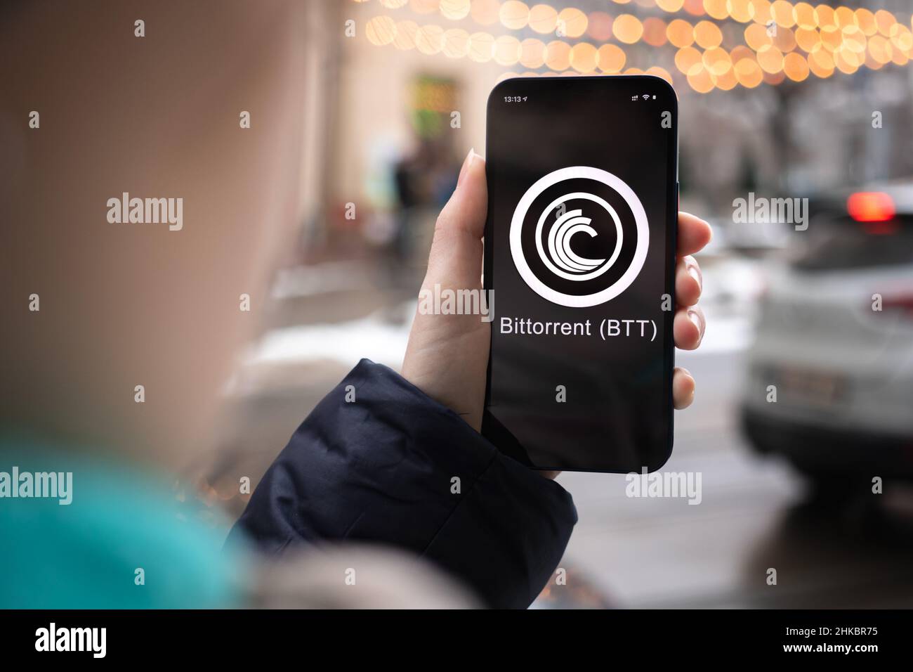 Kharkov, Ukraine - February 2, 2022: Bittorrent BTT coin symbol. Trade ...