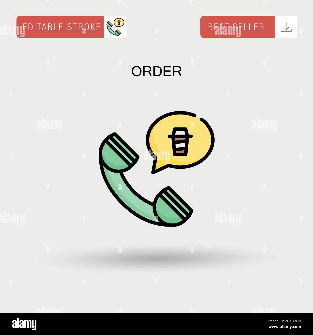 Order Simple vector icon Stock Vector Image & Art - Alamy