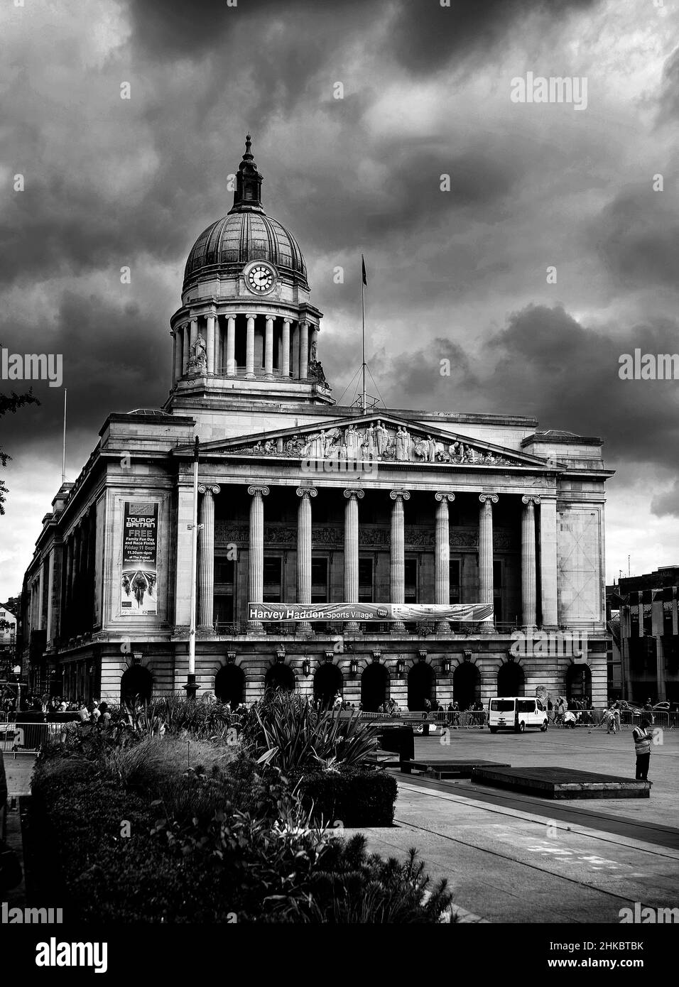 Council hall building old Black and White Stock Photos & Images - Alamy