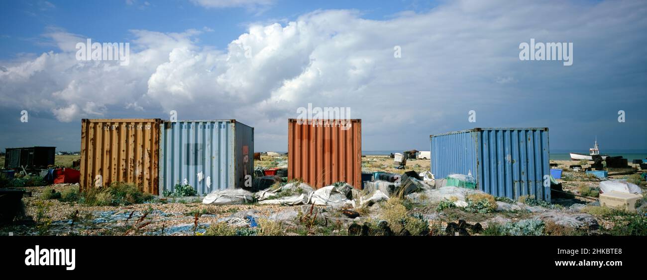 Empty shipping containers hi-res stock photography and images - Alamy