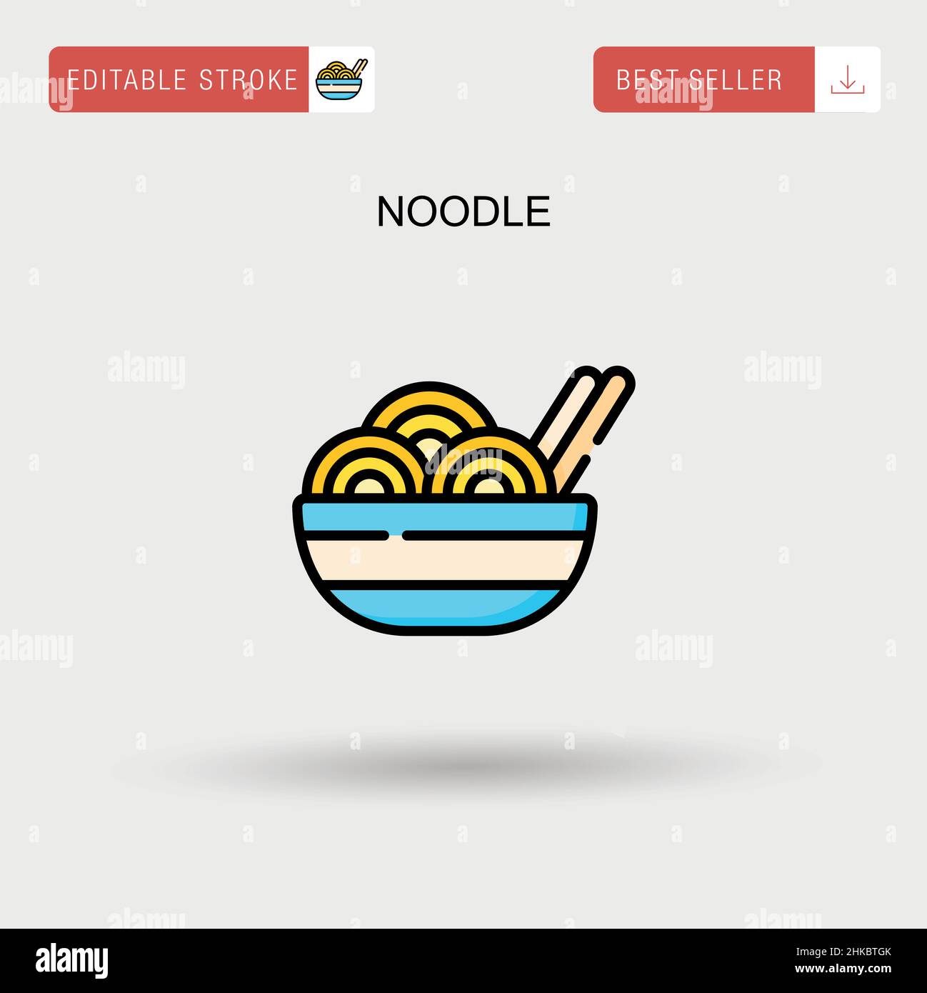 Spicy noodle Stock Vector Images - Alamy