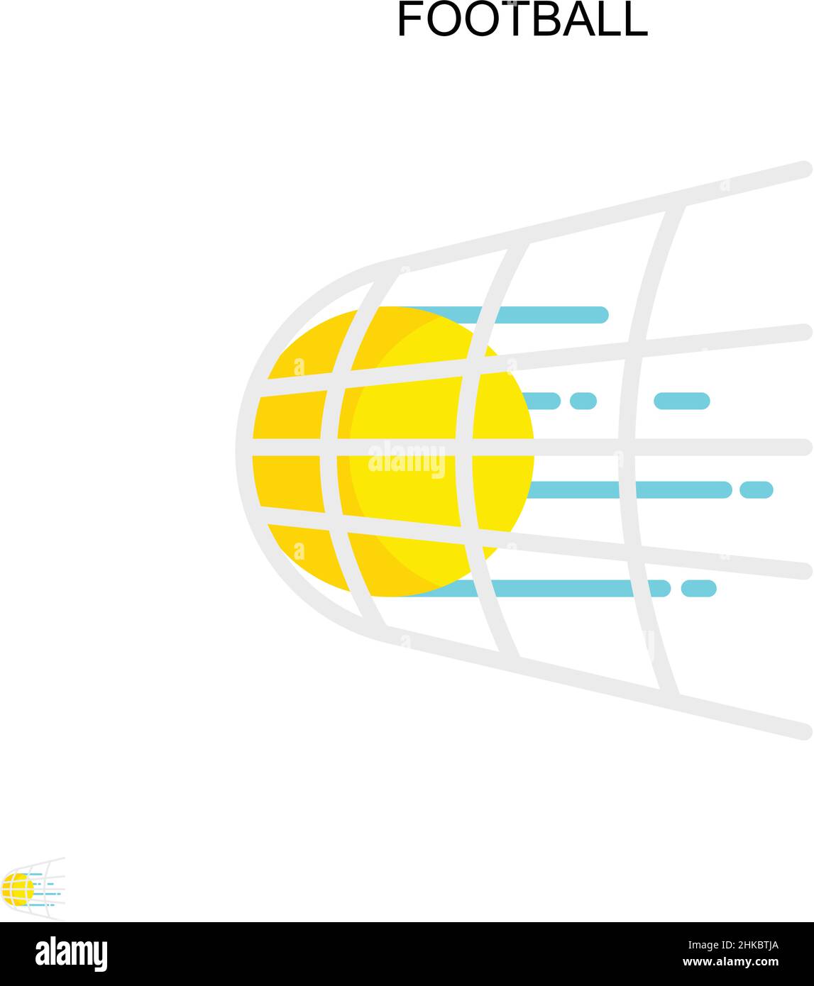 Simple football logo hi-res stock photography and images - Alamy