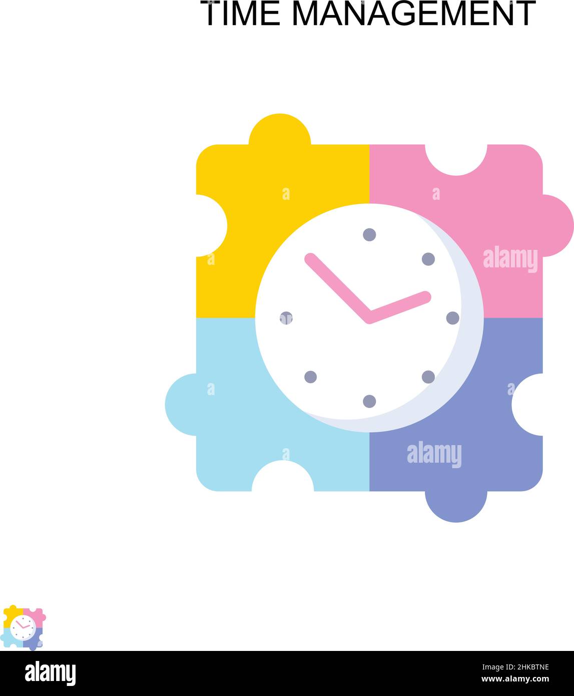 Time Management Simple Vector Icon Illustration Symbol Design Template For Web Mobile Ui