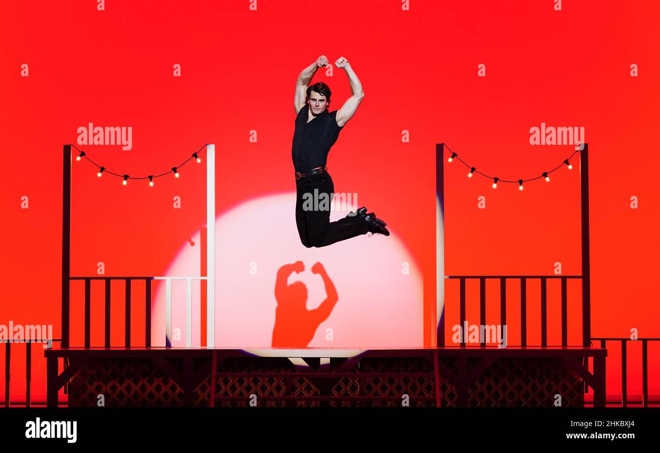 Michael O'Reilly, as Johnny Castle, of Dirty Dancing - The Classic Story on Stage during a ...