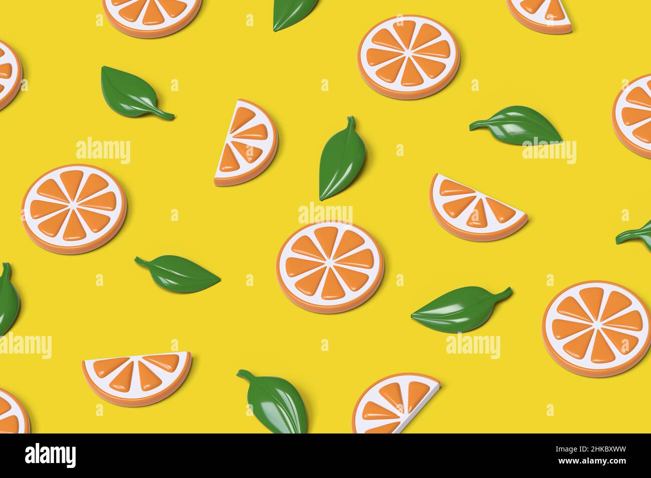 Cartoon orange pattern background. 3D illustration Stock Photo - Alamy