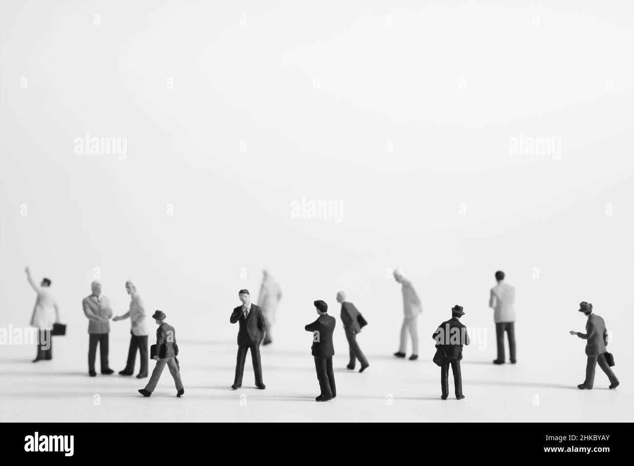 Large white black figures hi-res stock photography and images - Alamy