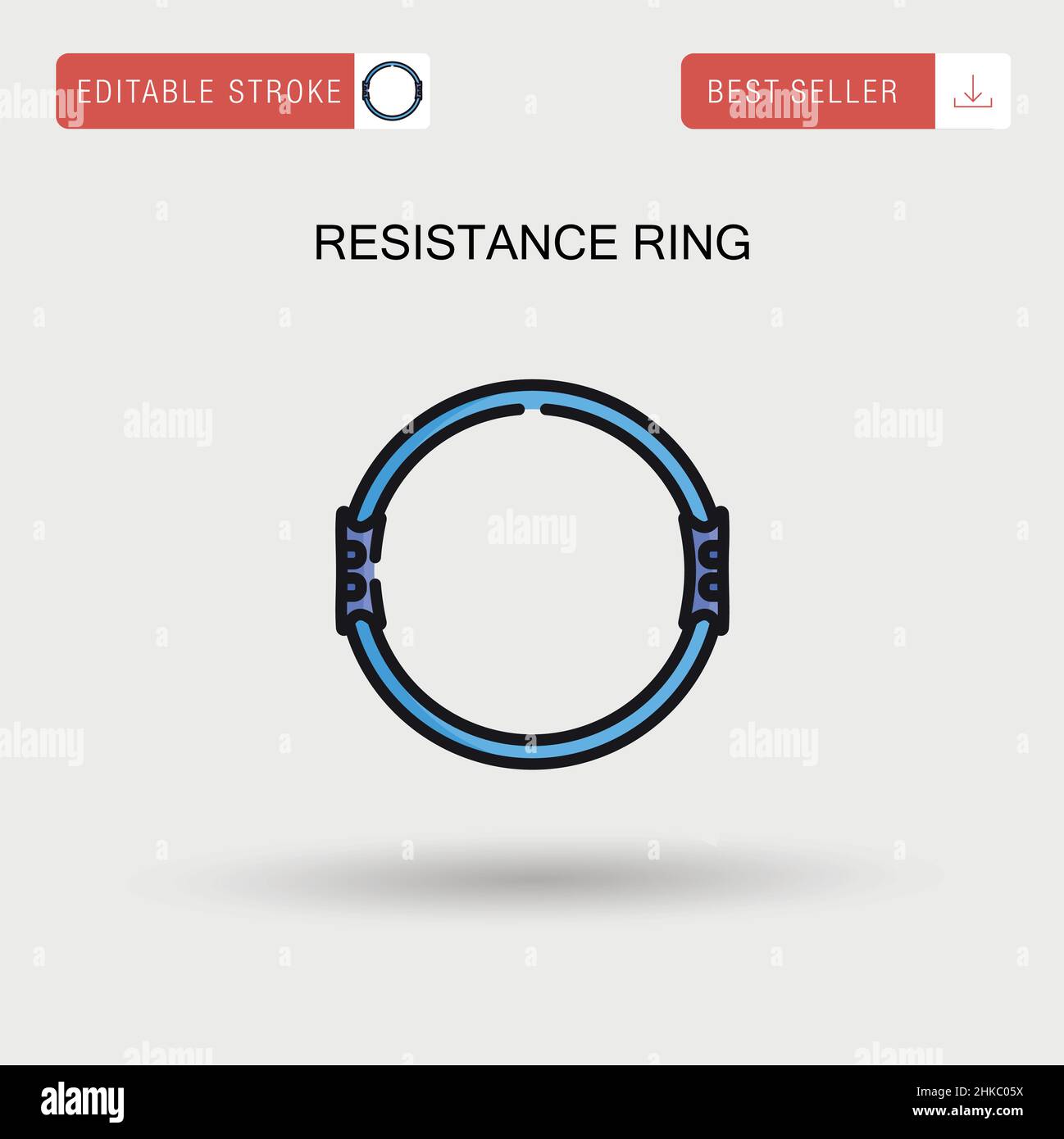 Resistance ring Simple vector icon Stock Vector Image & Art - Alamy