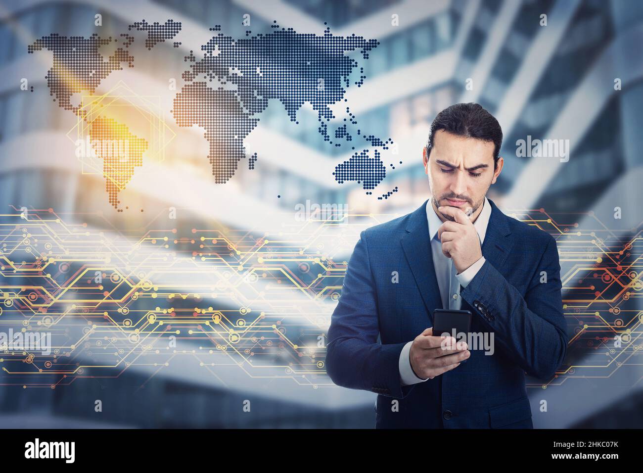 Internet visualization map hi-res stock photography and images - Alamy