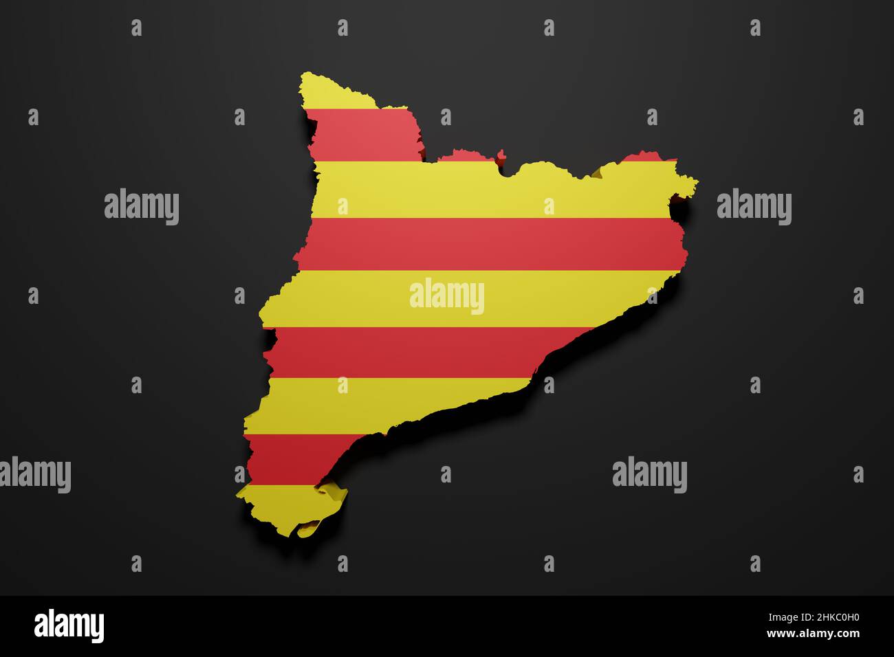 Catalonia map country european country hi-res stock photography and ...