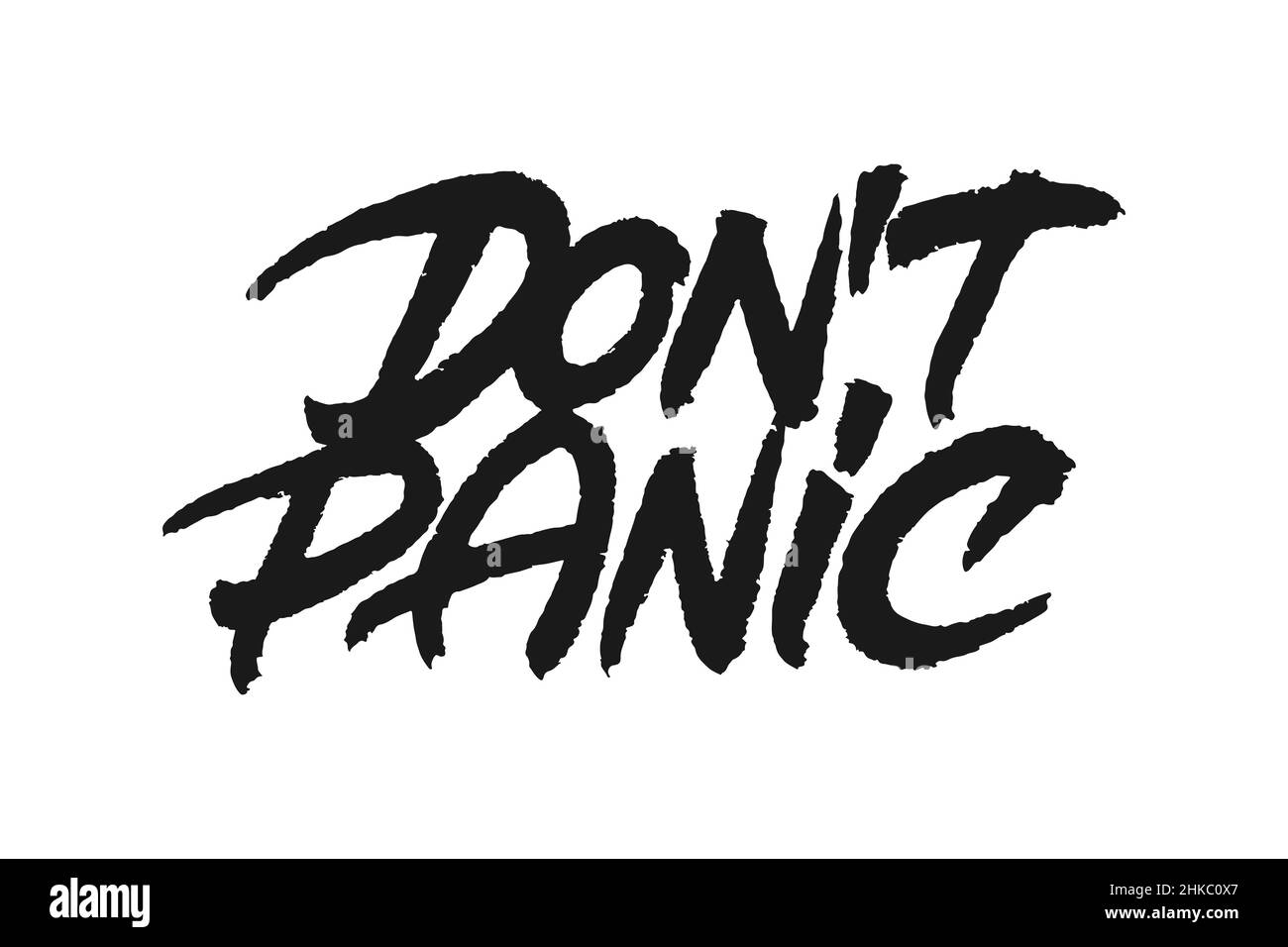 Dont Panic lettering design Stock Vector Image & Art - Alamy
