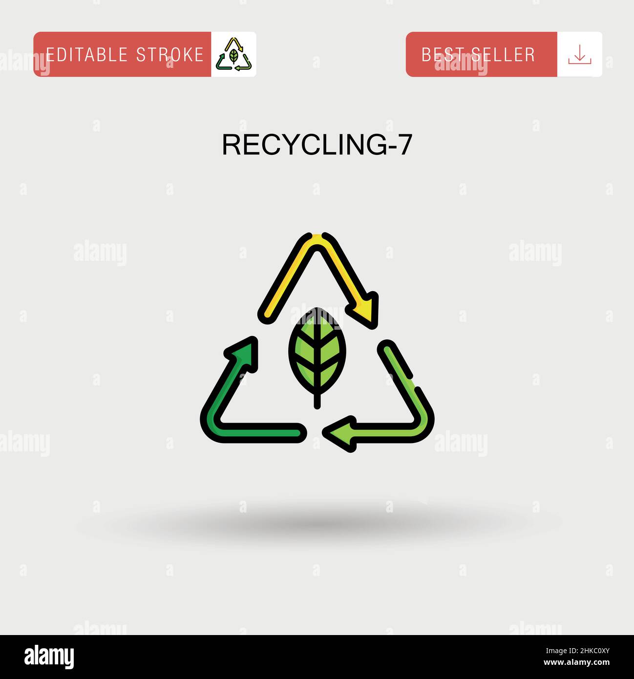Recycling-7 Simple vector icon Stock Vector Image & Art - Alamy