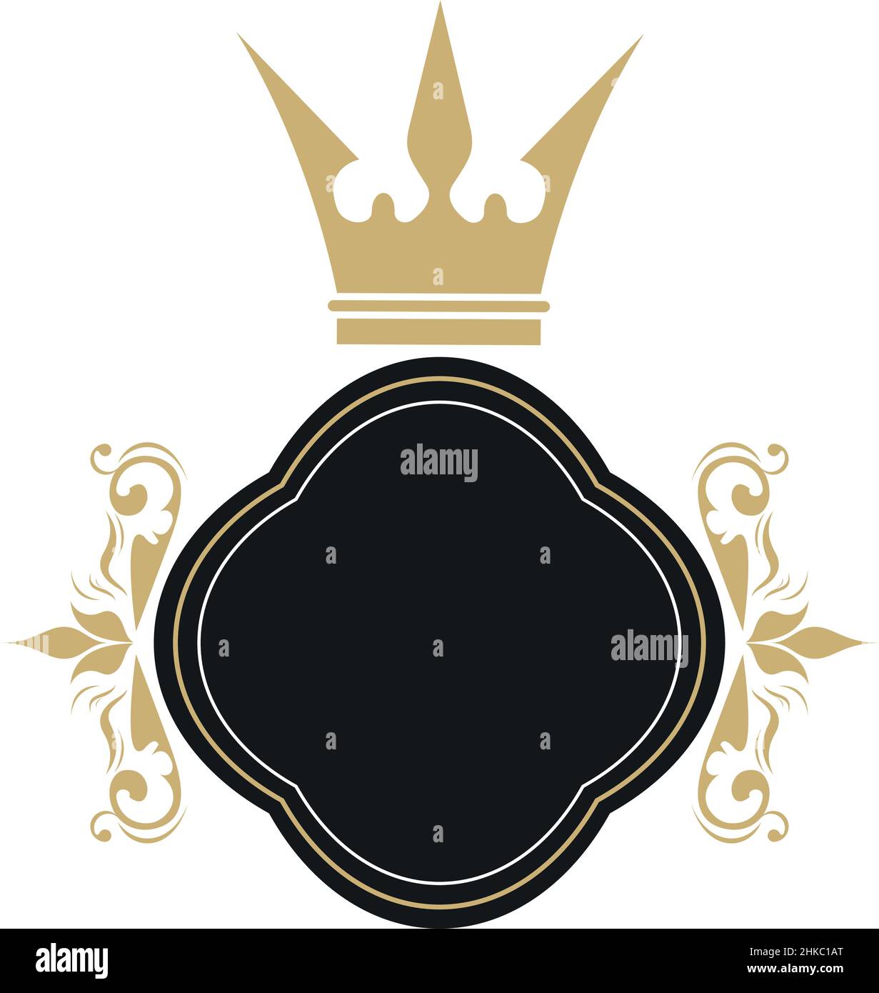 label with crown Stock Vector Image & Art - Alamy