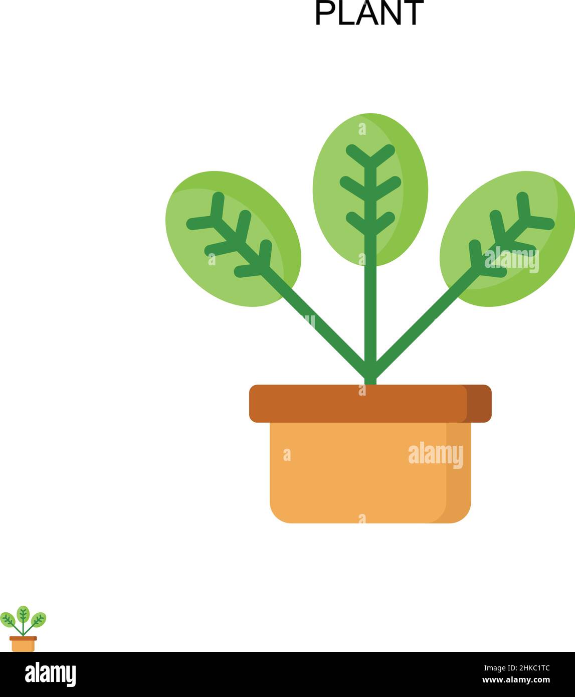 Plant Simple vector icon. Illustration symbol design template for web ...