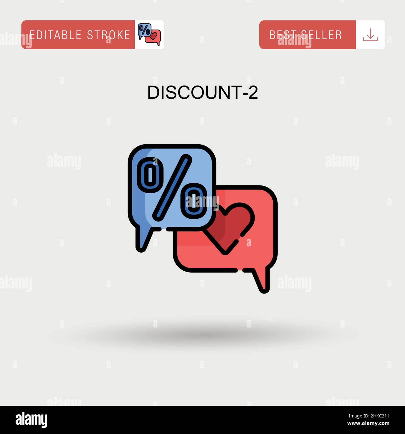 Discount-2 Simple vector icon Stock Vector Image & Art - Alamy