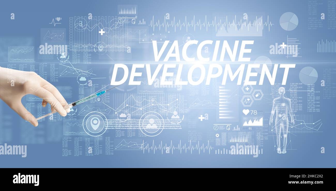 Syringe needle with virus vaccine Stock Photo - Alamy