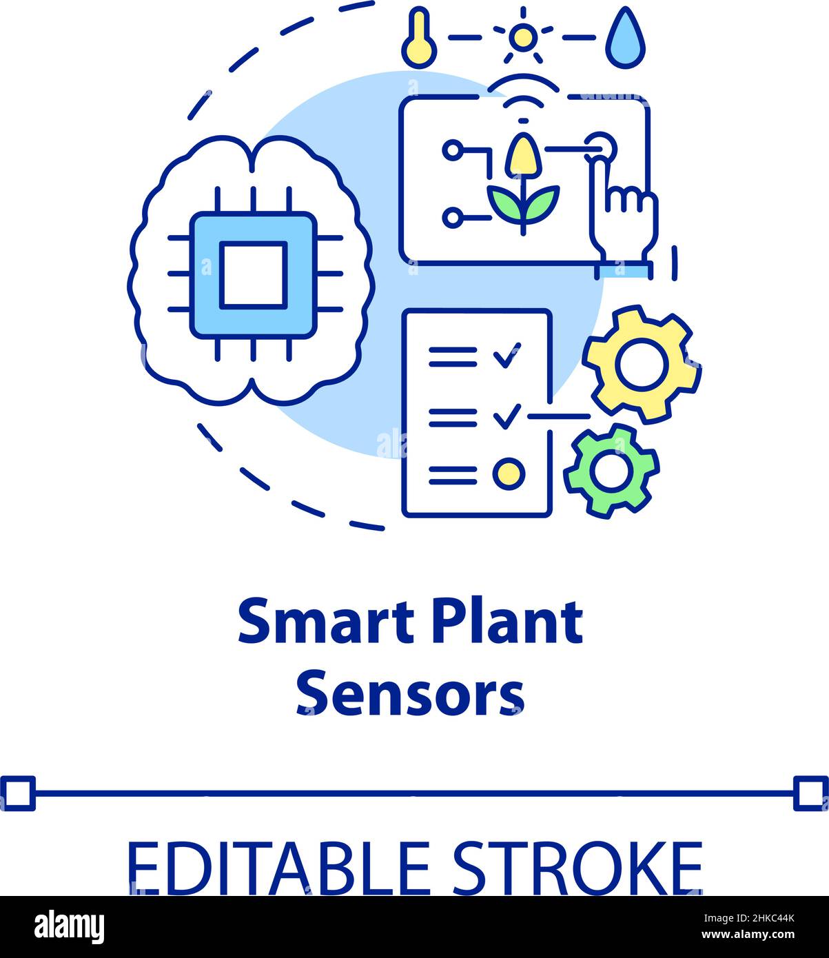 Smart plant sensors concept icon Stock Vector Image & Art - Alamy Smart plant sensors concept icon Stock Vector Image & Art - Alamy
