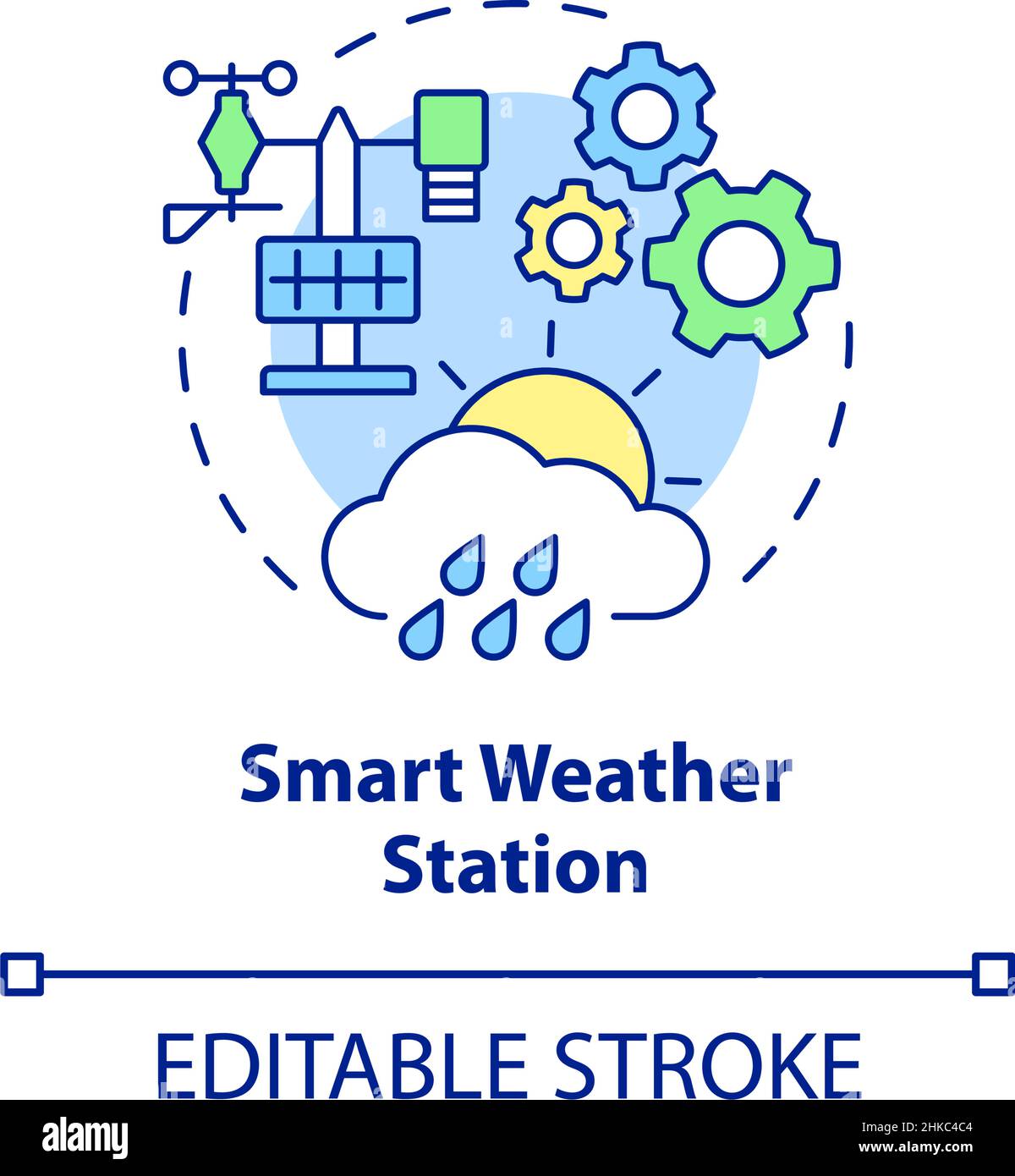 Smart weather station concept icon Stock Vector Image & Art - Alamy