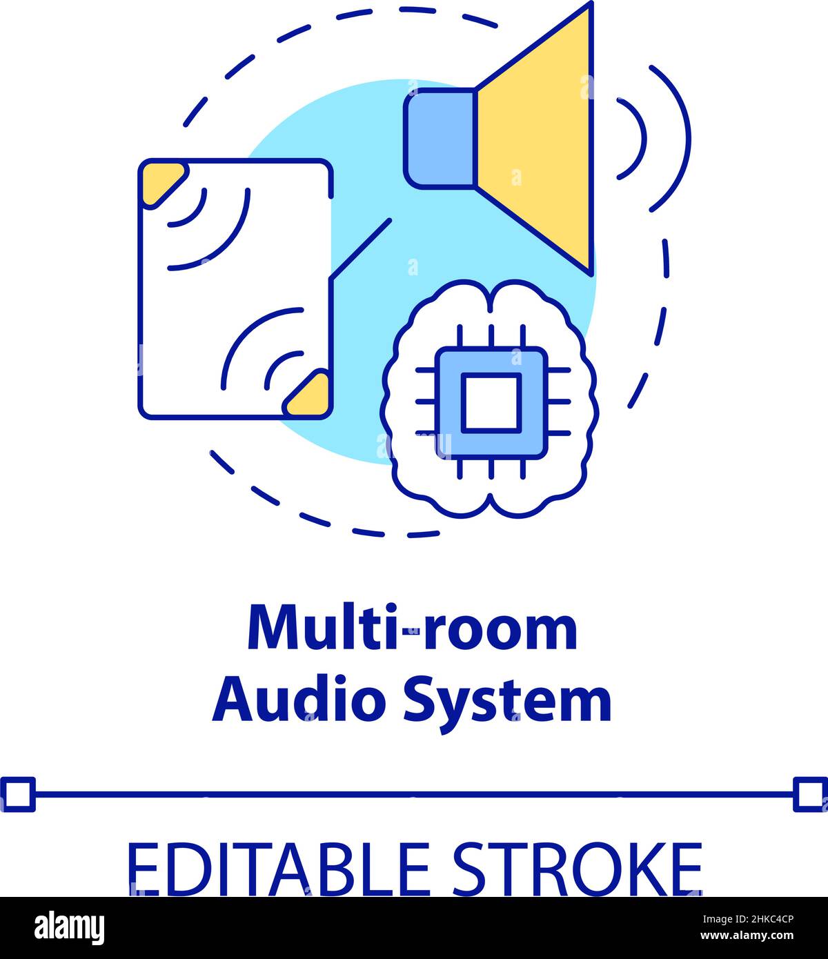 Smart home stereo system Stock Vector Images - Alamy