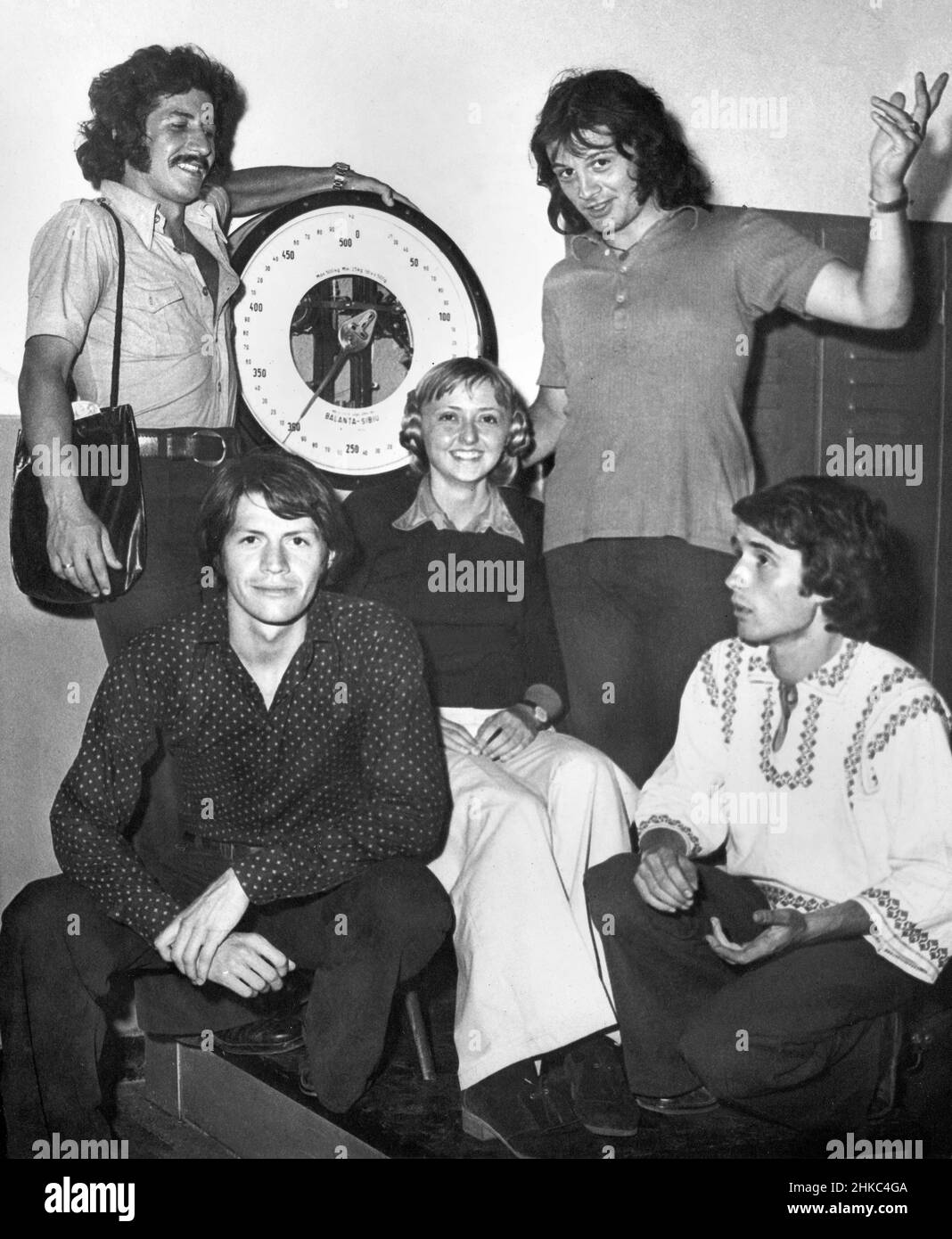 Romanian musicians (left to right) Ovidiu Lipan, Dan Chebac, Mircea ...