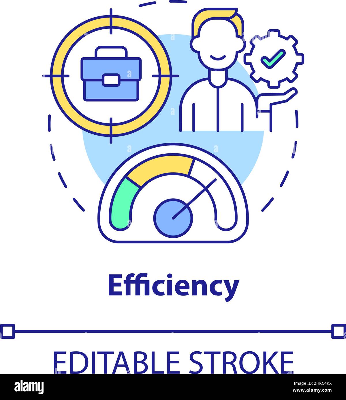Efficiency concept icon Stock Vector Image & Art - Alamy