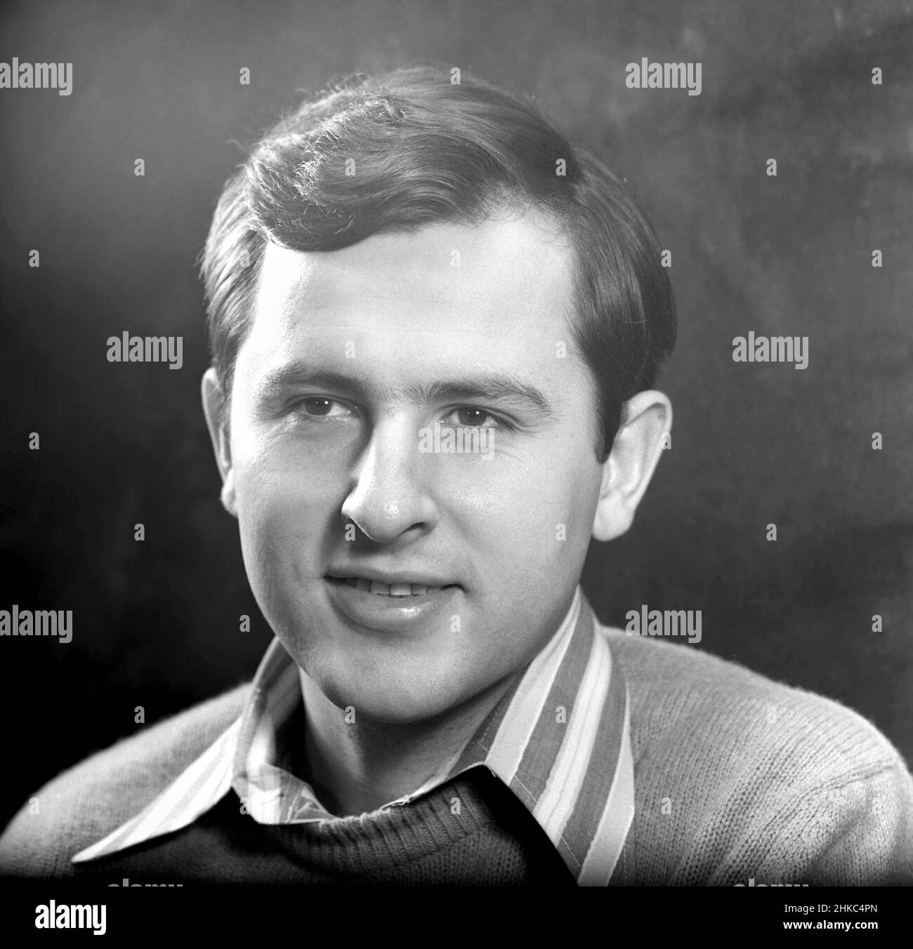 Romanian journalist and sport commentator Dumitru Graur, 1977 Stock ...