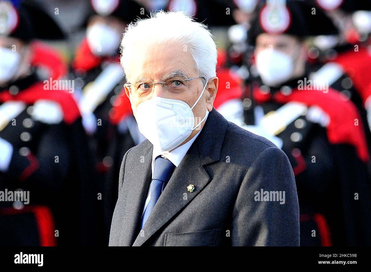 Sergio Mattarella new president of the Italian republic, during the ...