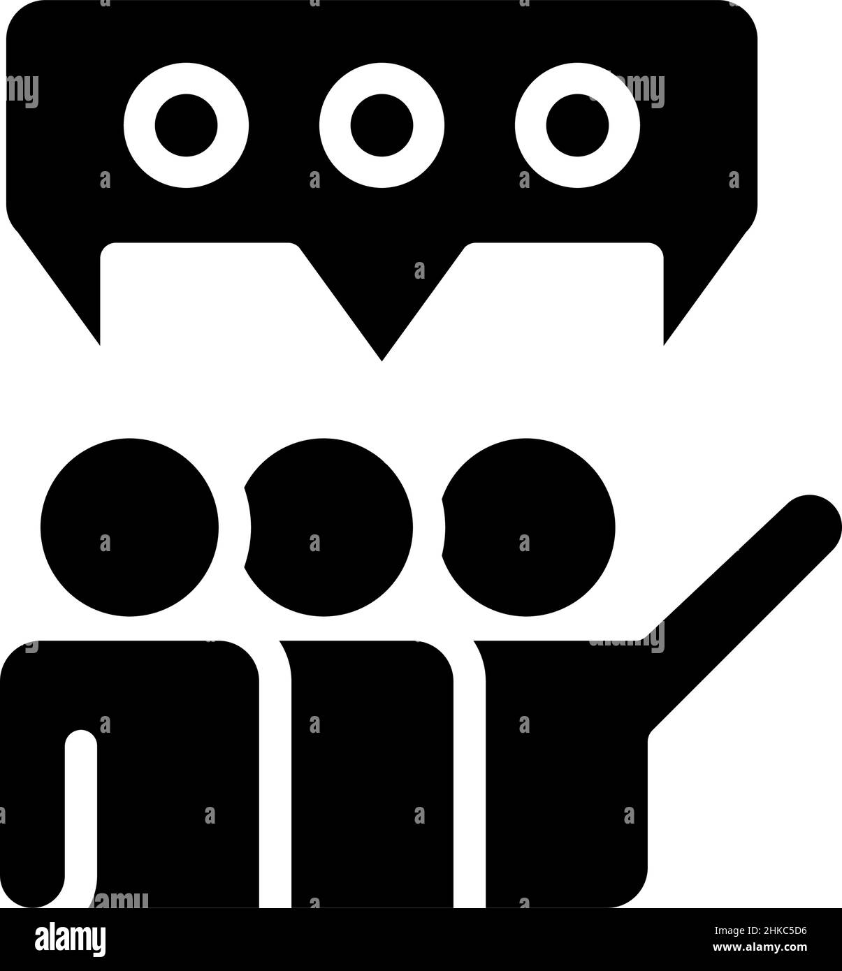 Groupthink black glyph icon Stock Vector Image & Art - Alamy