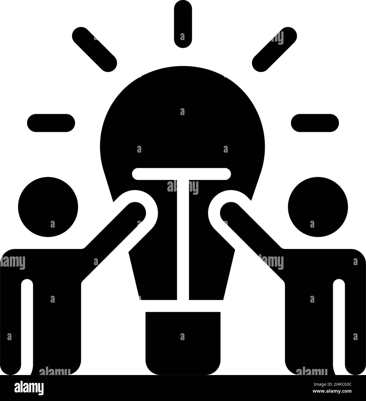 Idea work glyph icon Stock Vector Images - Alamy