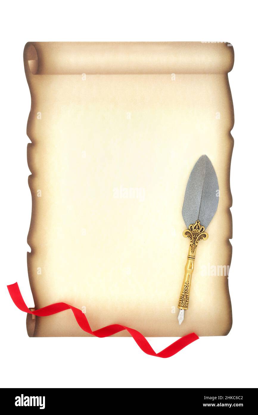 Quill And Paper Background