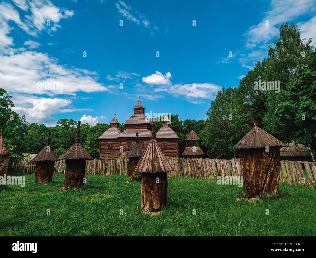 Wooden building in National Museum of Folk Architecture and Life Stock ...