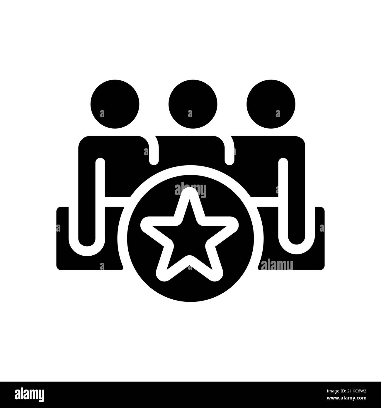 Teamwork reward black glyph icon Stock Vector Image & Art - Alamy