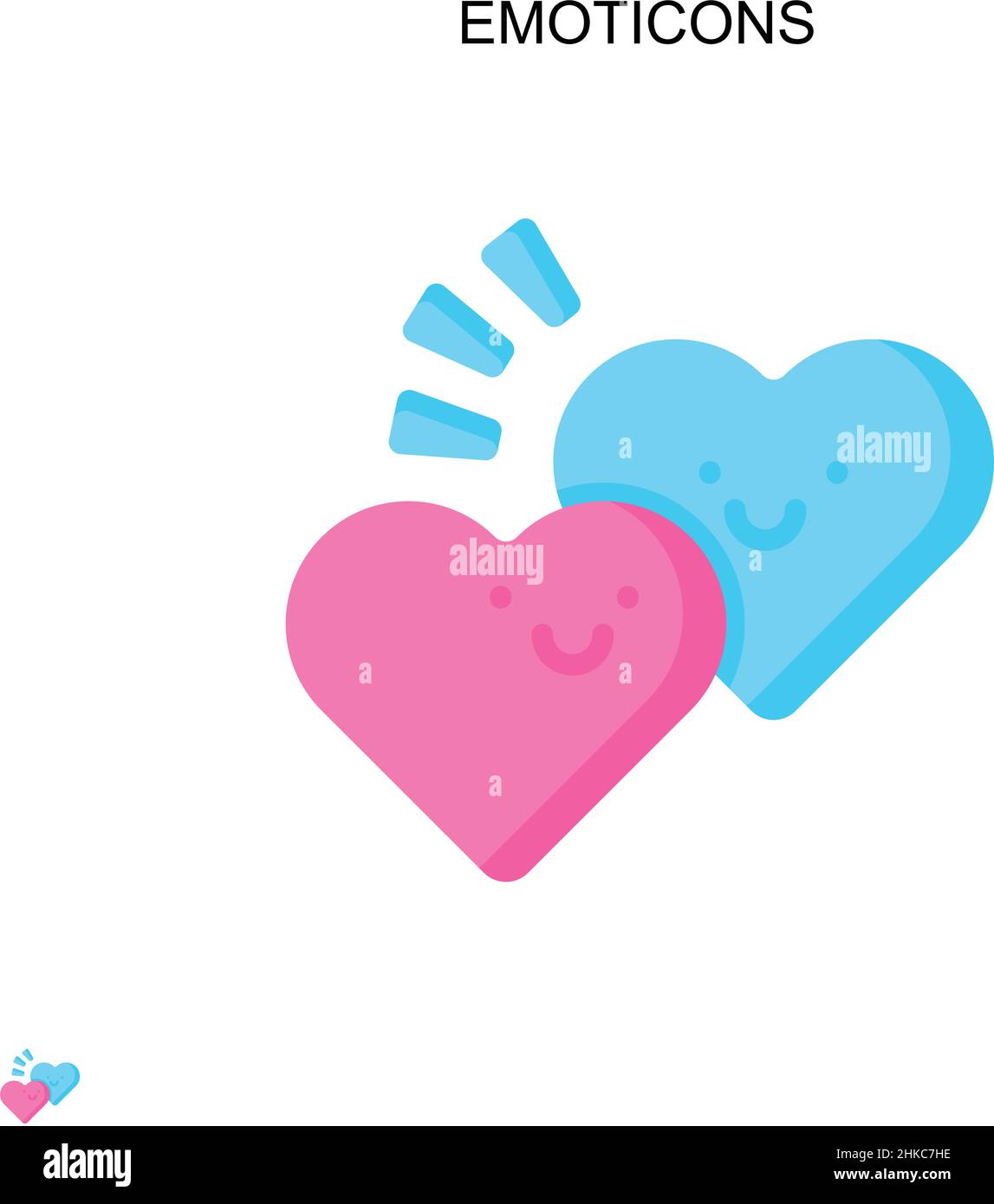 Happy wink emoticon icon hi-res stock photography and images - Alamy