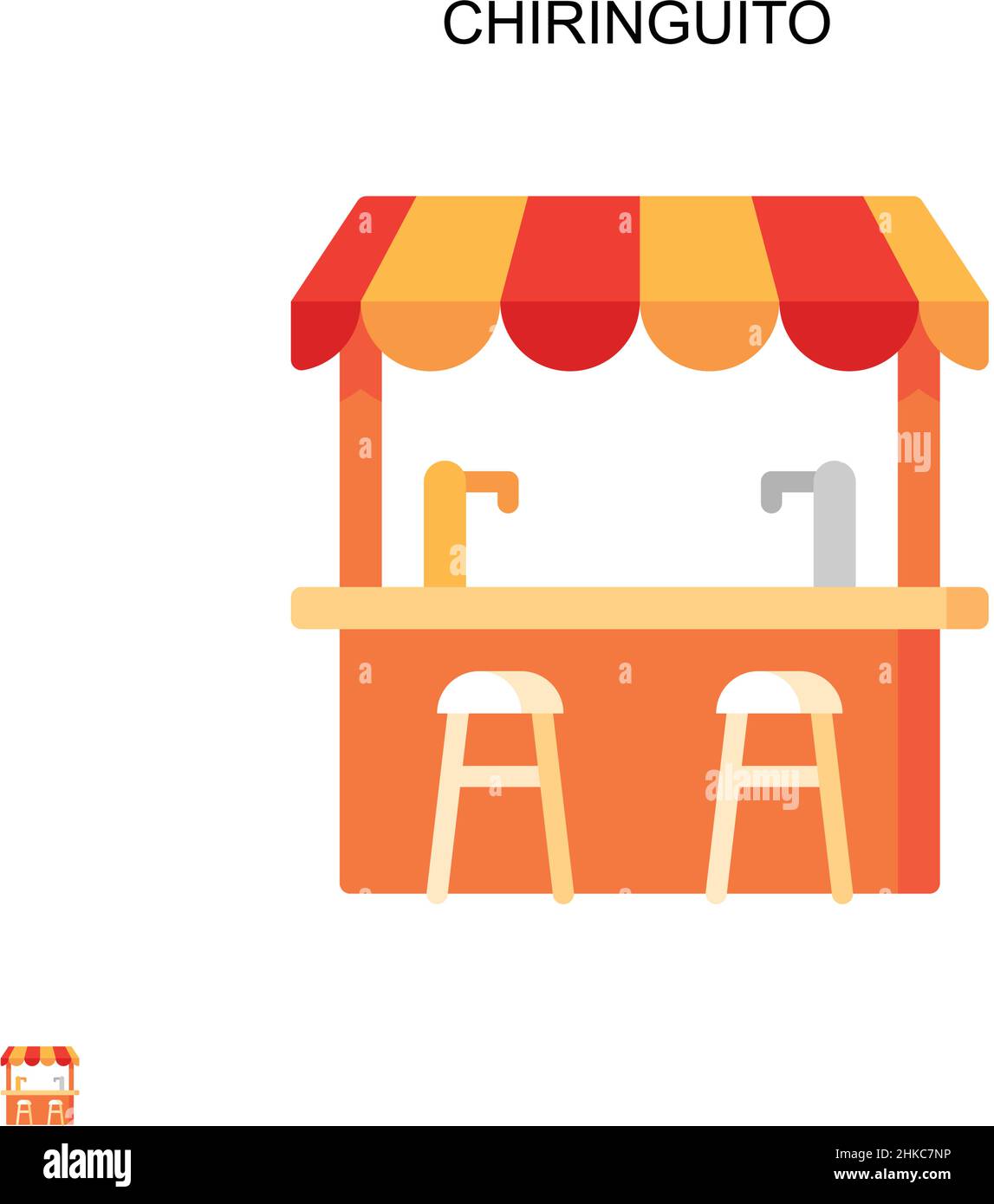 Chiringuito Simple vector icon. Illustration symbol design template for ...