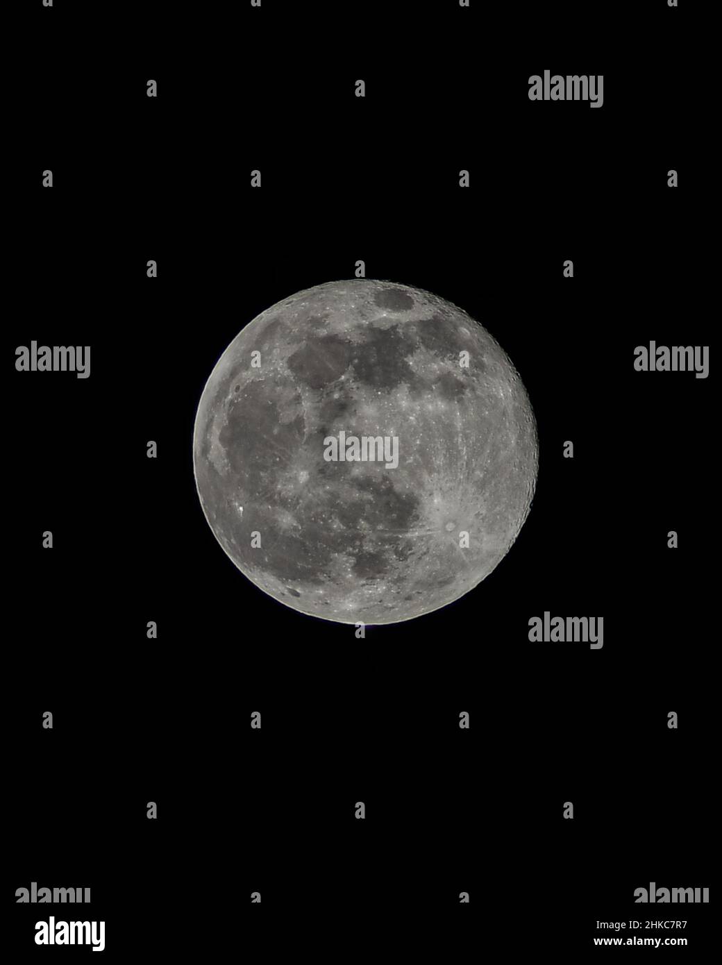 Full moon with clear sky Stock Photo - Alamy
