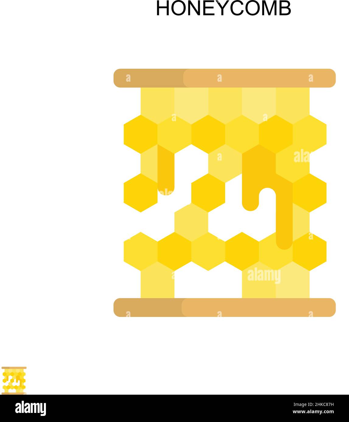 Honeycomb Simple vector icon. Illustration symbol design template for ...